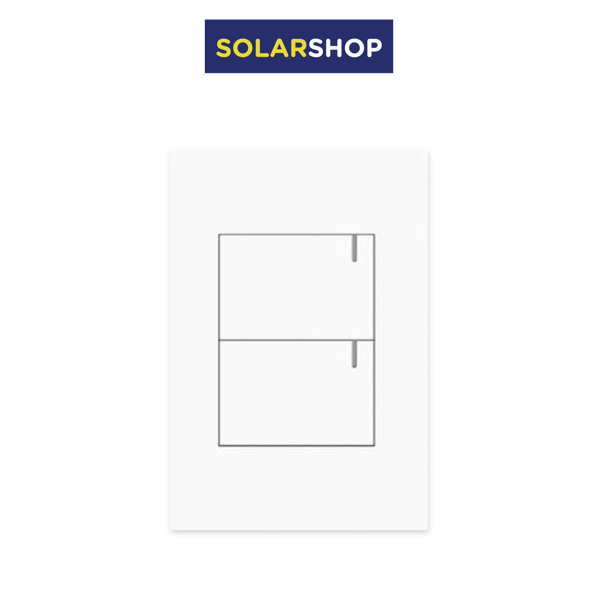 Interruptor doble conmutable white luxury