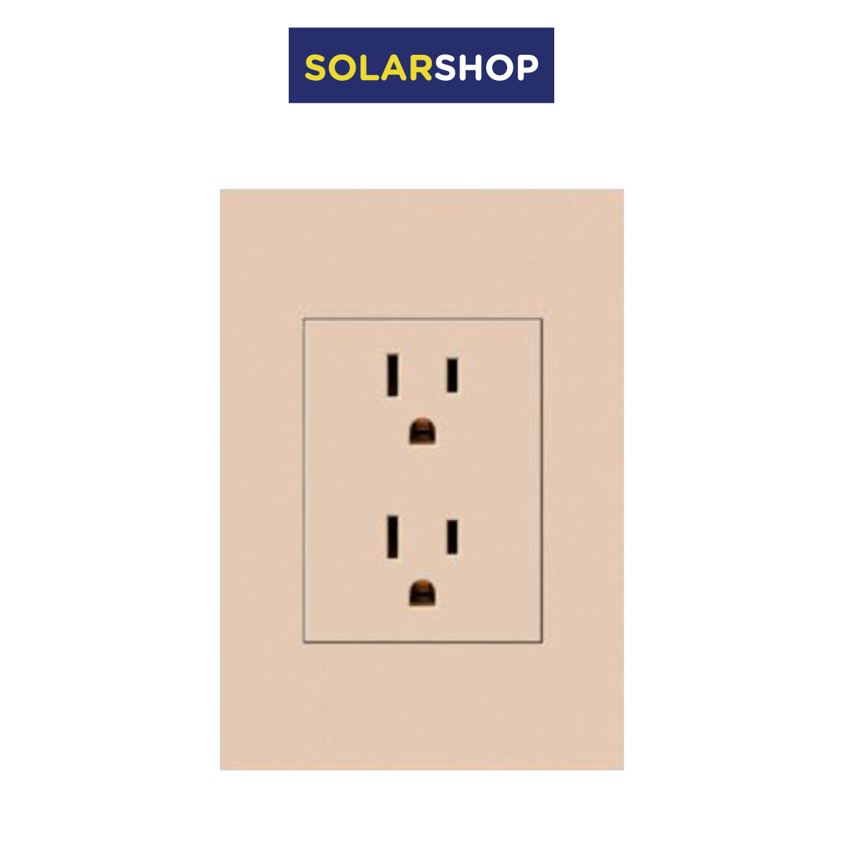 Toma doble polo tierra golden luxury